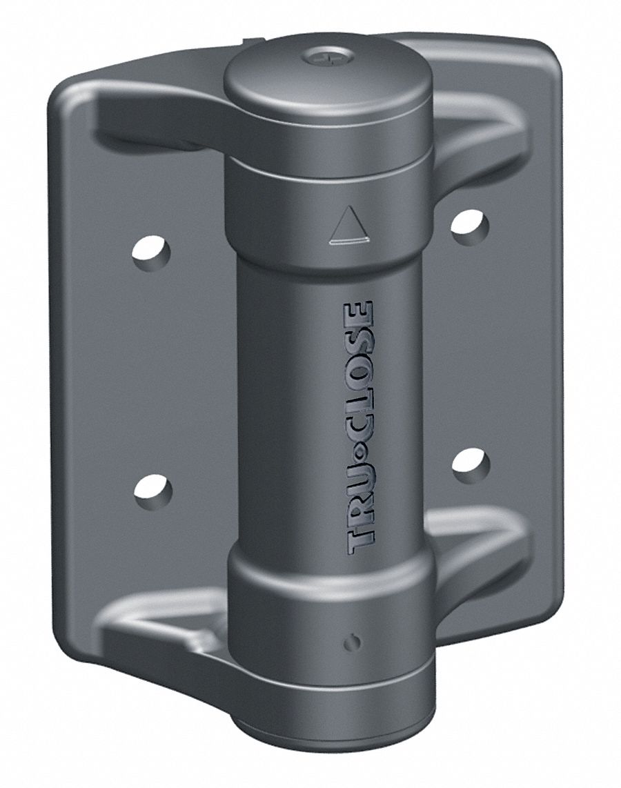 STANLEY Spring Hinge With Holes, Black Matte Finish, Rounded Corners, 5 ...