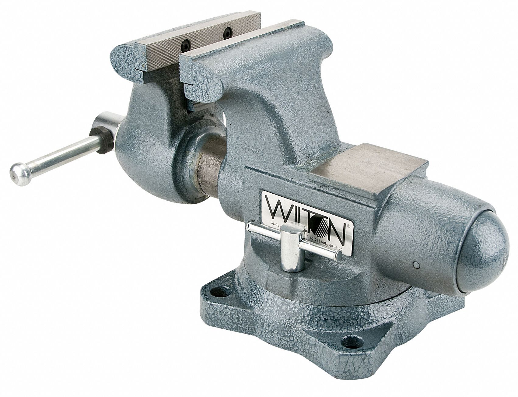 WILTON Combination Vise, 5 1/2 in Jaw Width, 5 in Max. Opening, 3 3/4 ...