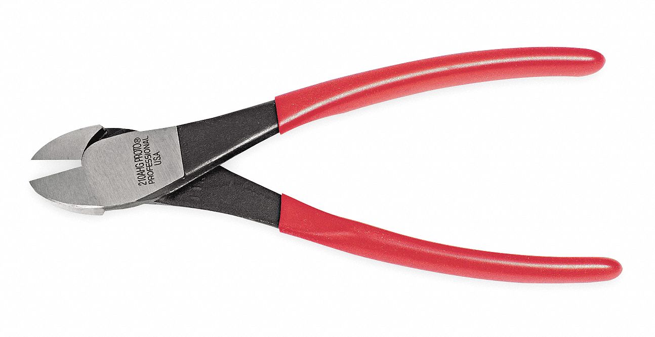 Flush, Angled, Diagonal Cutting Plier - 4LT91|J210AHG - Grainger