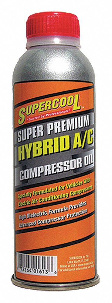 SUPERCOOL, 8 oz Container Size, Orange Tint, A/C Hybrid Compressor ...