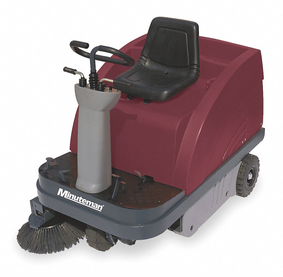 Battery Powered Sweeper,Ride On - Grainger