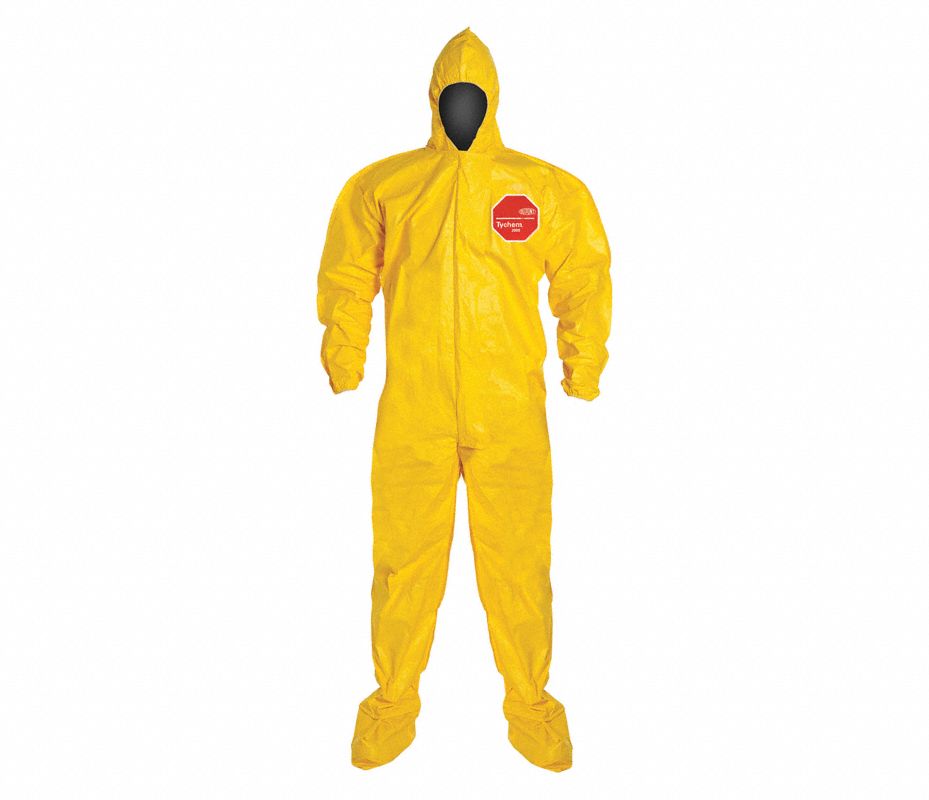 DUPONT Overol Resistente a Químicos con Capucha Tychem® 2000 Talla L ...