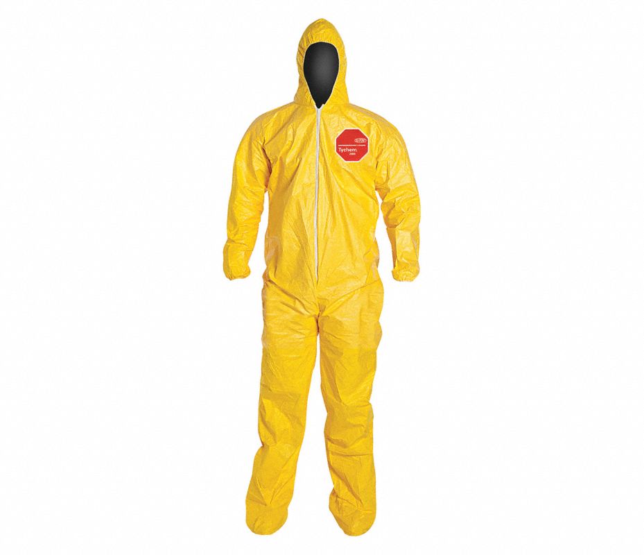 DUPONT Overol Resistente a Químicos con Capucha Tychem® 2000 Talla M ...