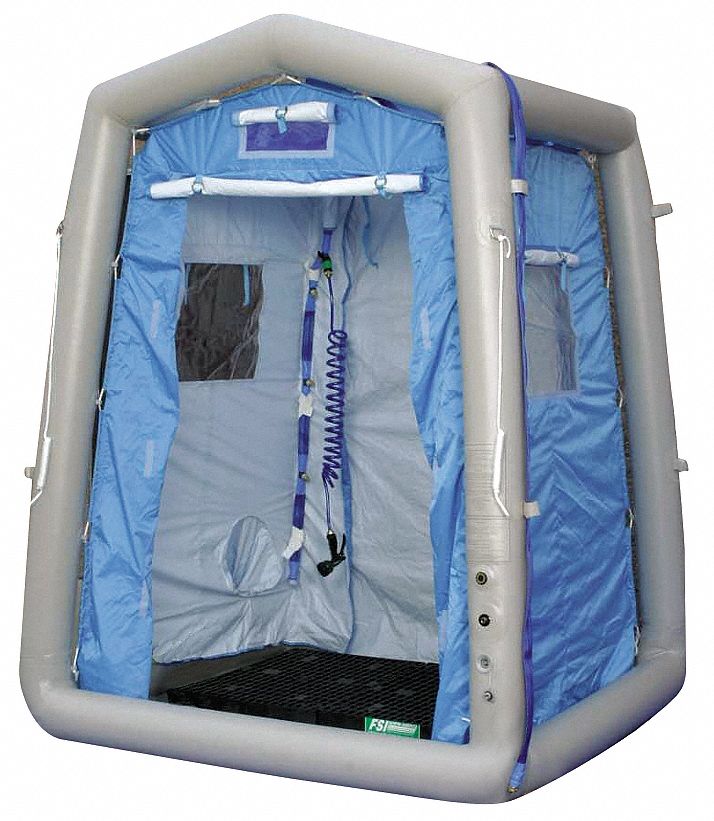 FSI, 1 Stations, 7 Spray Heads, Decontamination Shower - 4LUT3|DAT2020S ...