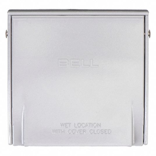 BELL, Die-Cast Zinc, Outdoor Receptacles, Weatherproof Cover - 4LV83|5033-0 - Grainger