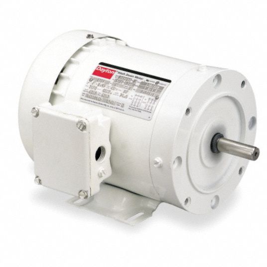 Washdown Motor, 10 HP, Nameplate RPM 1755, Voltage 230/460, 215TC Frame ...