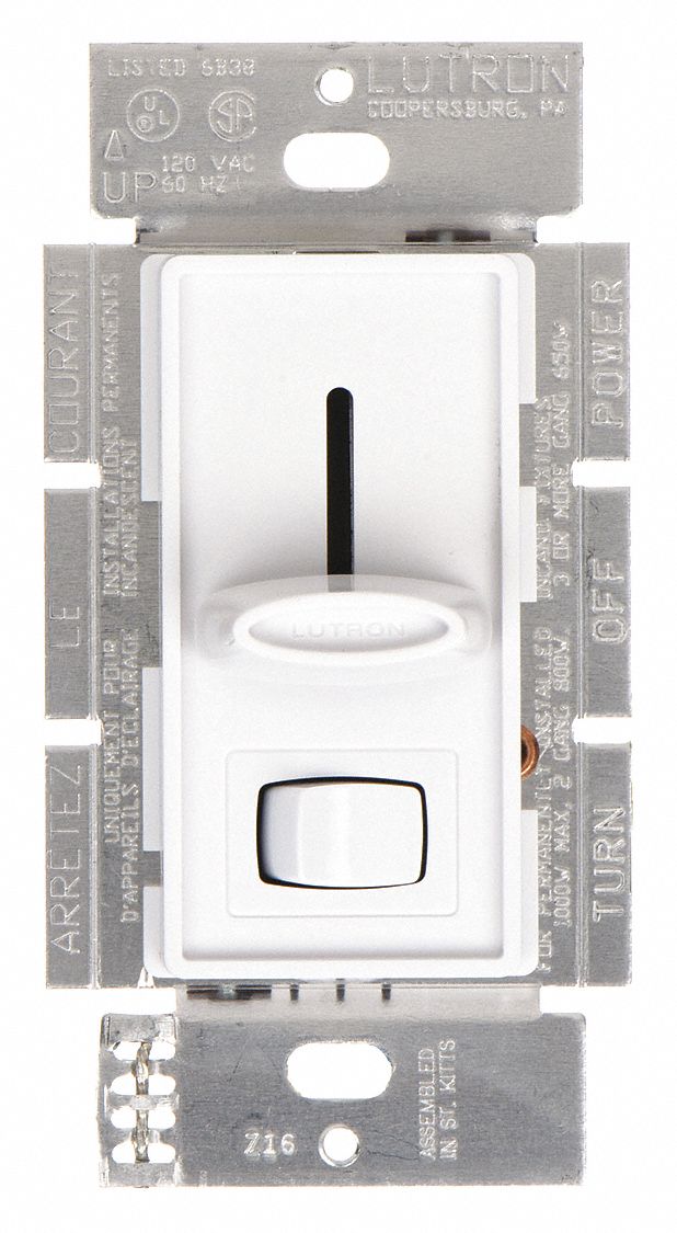 LUTRON, Halogen/Incandescent, 1-Pole, 3-Way, Lighting Dimmer - 4LZ74|S ...