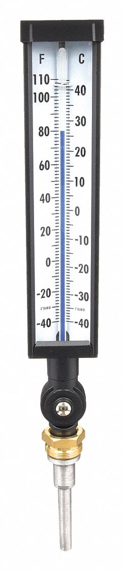 -40°F to 110°F /-40°C to 40°C, +/-1% Accuracy, Industrial Glass ...