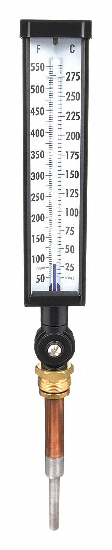 50°F to 550°F /10°C to 290°C, +/-1% Accuracy, Industrial Glass ...