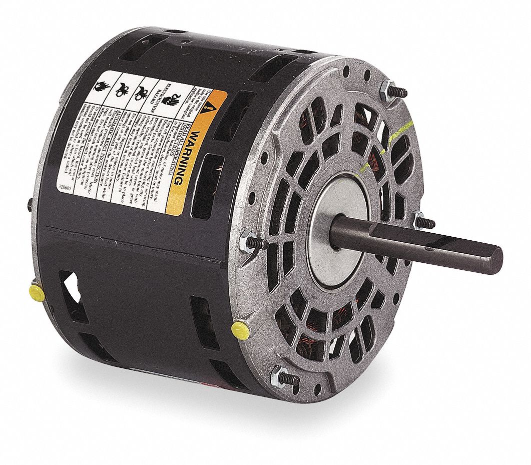 1/4 HP, Motor Application OEM Replacement, Nameplate RPM 1075, Voltage ...