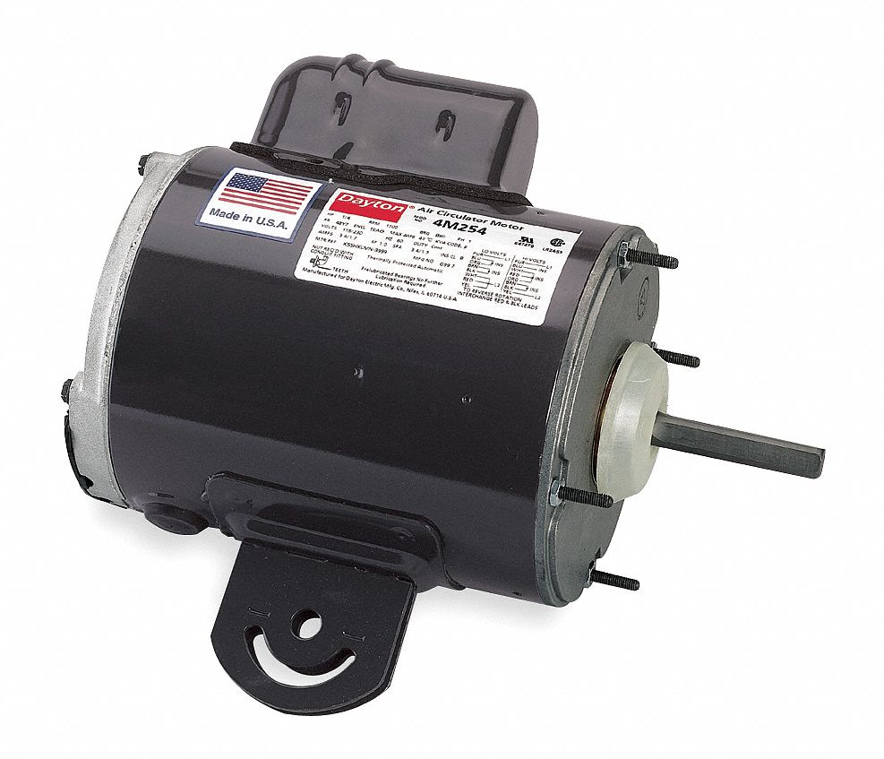 Agricultural Fan Motor, 1/2 HP, Nameplate RPM 1700, Voltage 115/230 ...