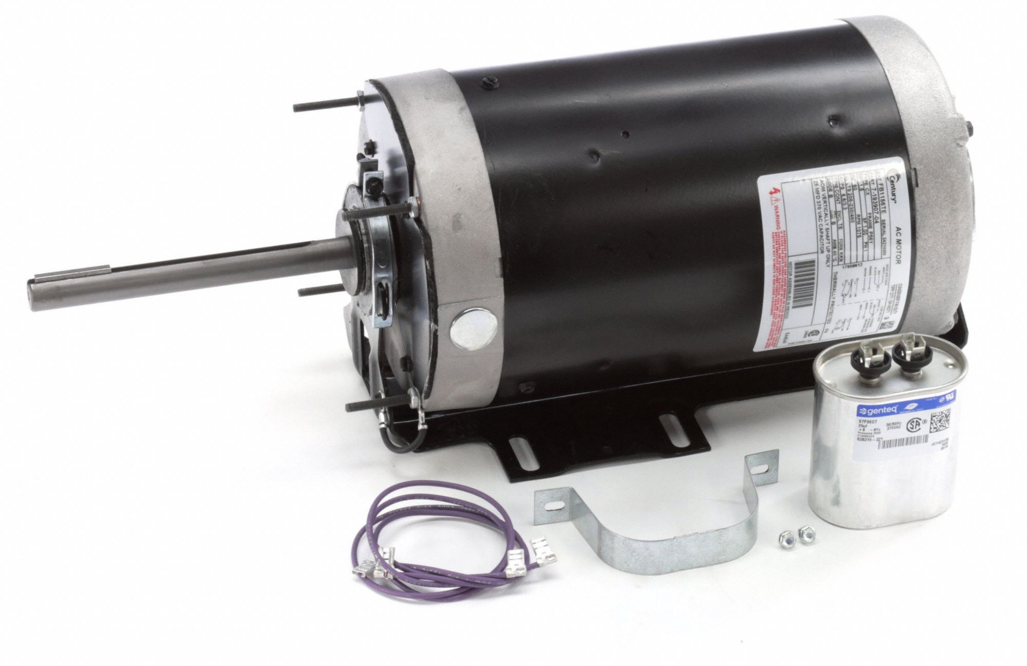 CENTURY Condenser Fan Motor: Cradle Base Mount, Totally Enclosed Air ...