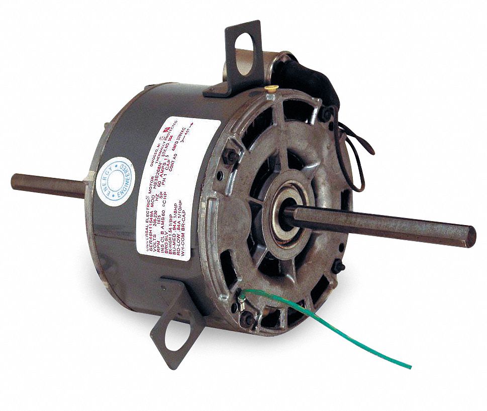 Lug Mount Motor, 1/5 HP, Motor Application OEM Replacement, Nameplate ...