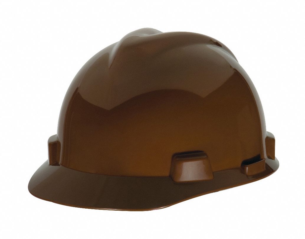 MSA, Brown, No Graphics, Hard Hat - 4MD02|464658 - Grainger