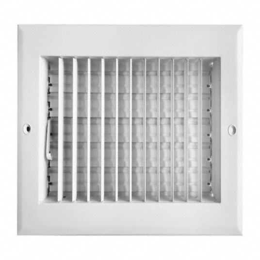 Ceiling or Wall, 9 7/8 in H, Sidewall/Ceiling Register - 4MJJ8|4MJJ8 ...