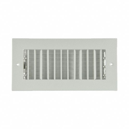 Ceiling or Wall, 5 7/8 in H, Sidewall/Ceiling Register - 4MJJ9|4MJJ9 ...