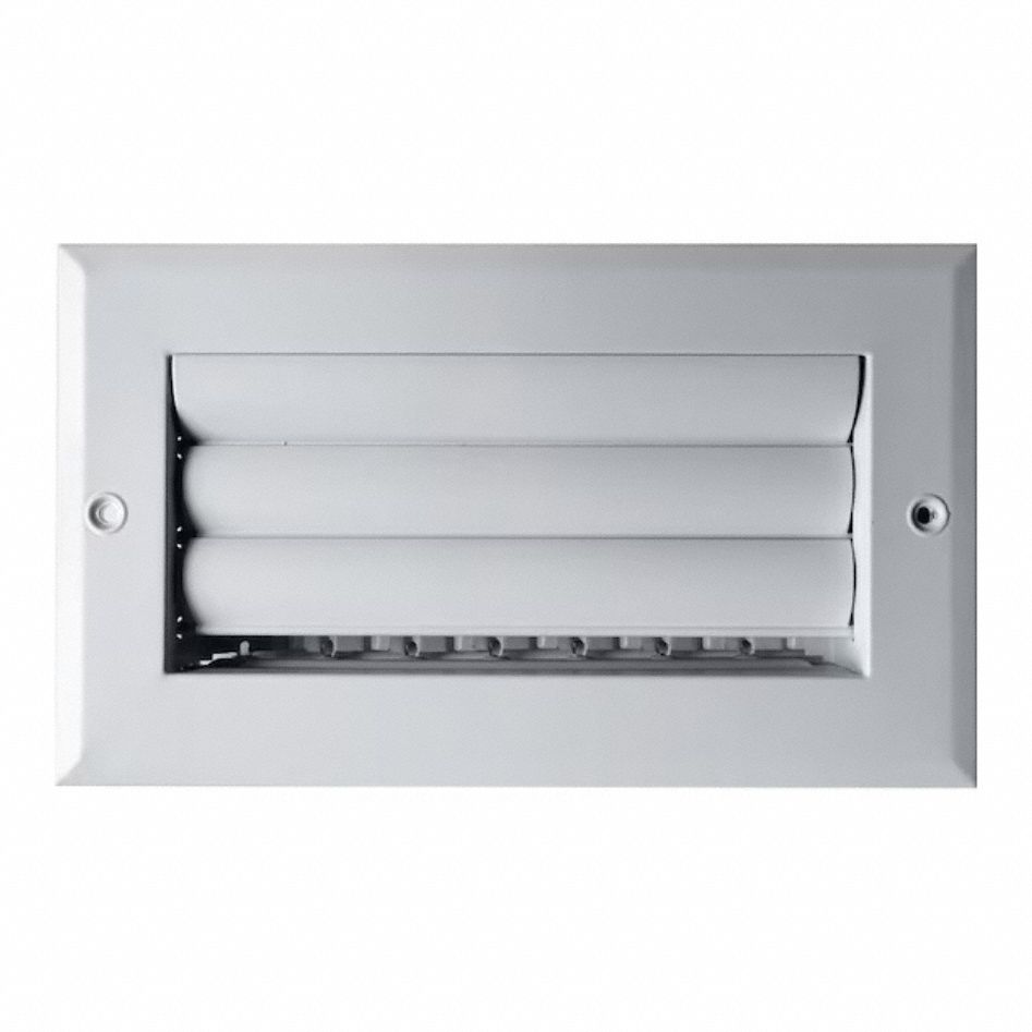 Ceiling or Wall, 5 3/4 in H, Sidewall/Ceiling Register - 4MJK5|4MJK5 ...
