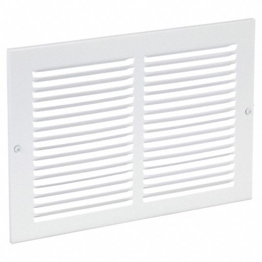 Louvered Grille, White, Return Air Grille - 4MJN5|4MJN5 - Grainger