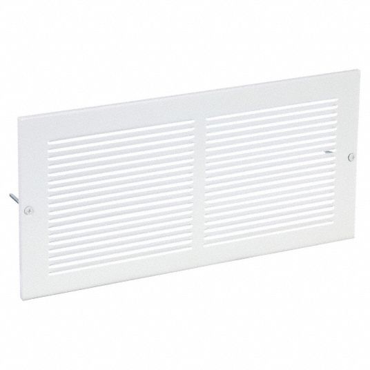 Louvered Grille, White, Return Air Grille - 4MJP9|4MJP9 - Grainger