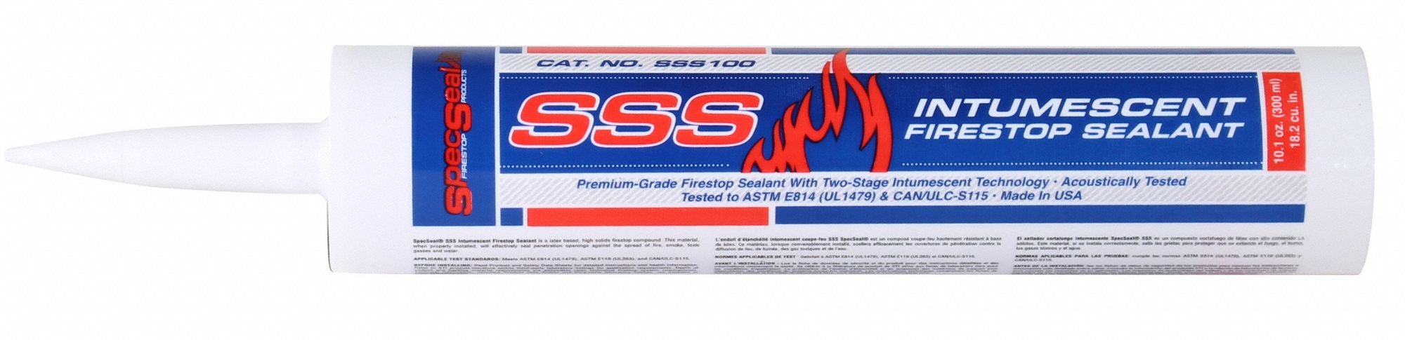 STI Firestop Sealant, 10 oz Tube, Up to 4 hr Fire Rating, Red - 4MM47 ...