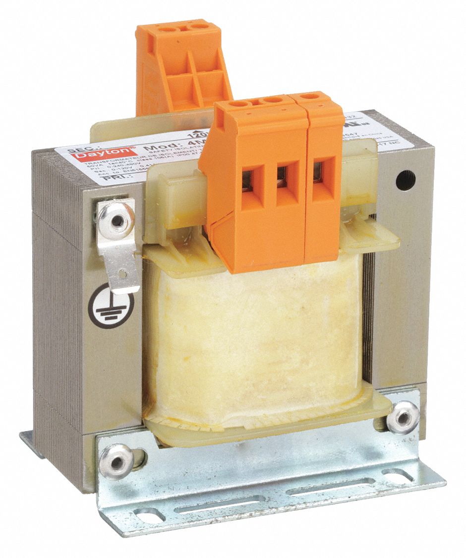 DAYTON Transformador de Control, Clasificación VA 50VA, Voltaje de Entrada 240/480VCA, Voltaje ...