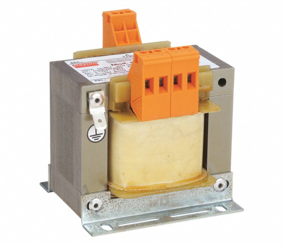 DAYTON Transformador de Control, Clasificación VA 100VA, Voltaje de Entrada 208/240/480VCA ...