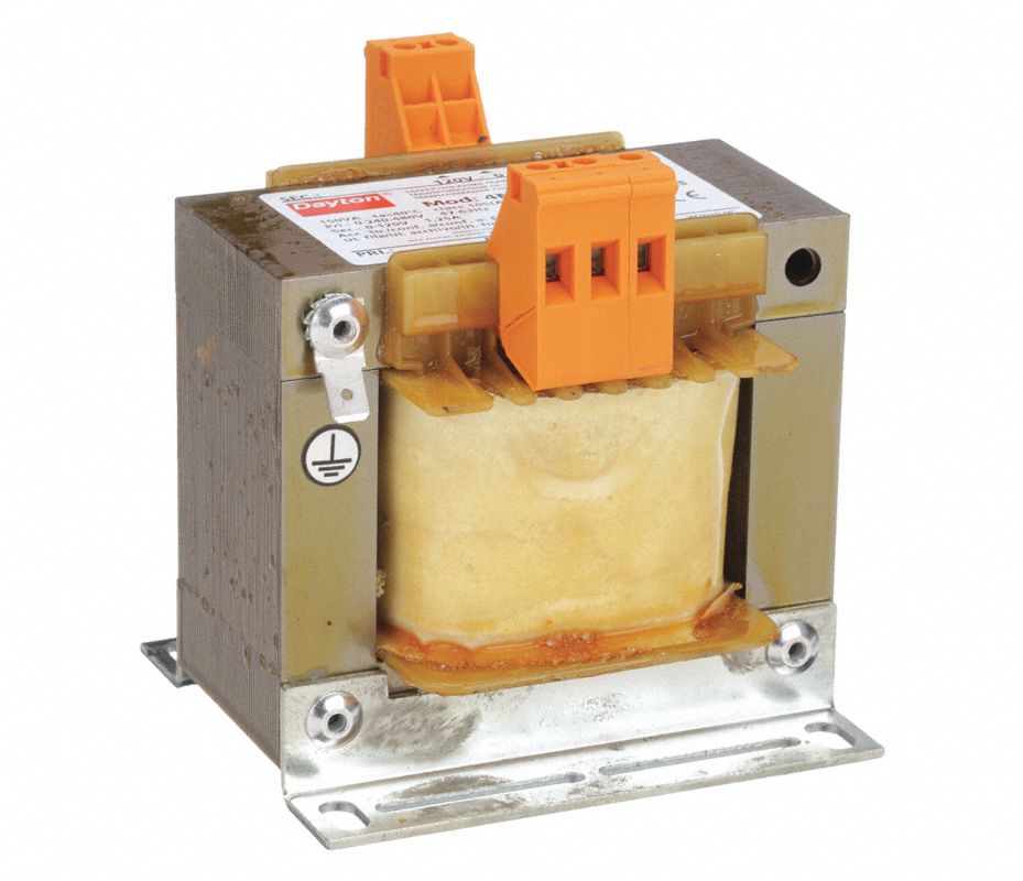 DAYTON Transformador de Control, Clasificación VA 150VA, Voltaje de Entrada 240/480VCA, Voltaje ...