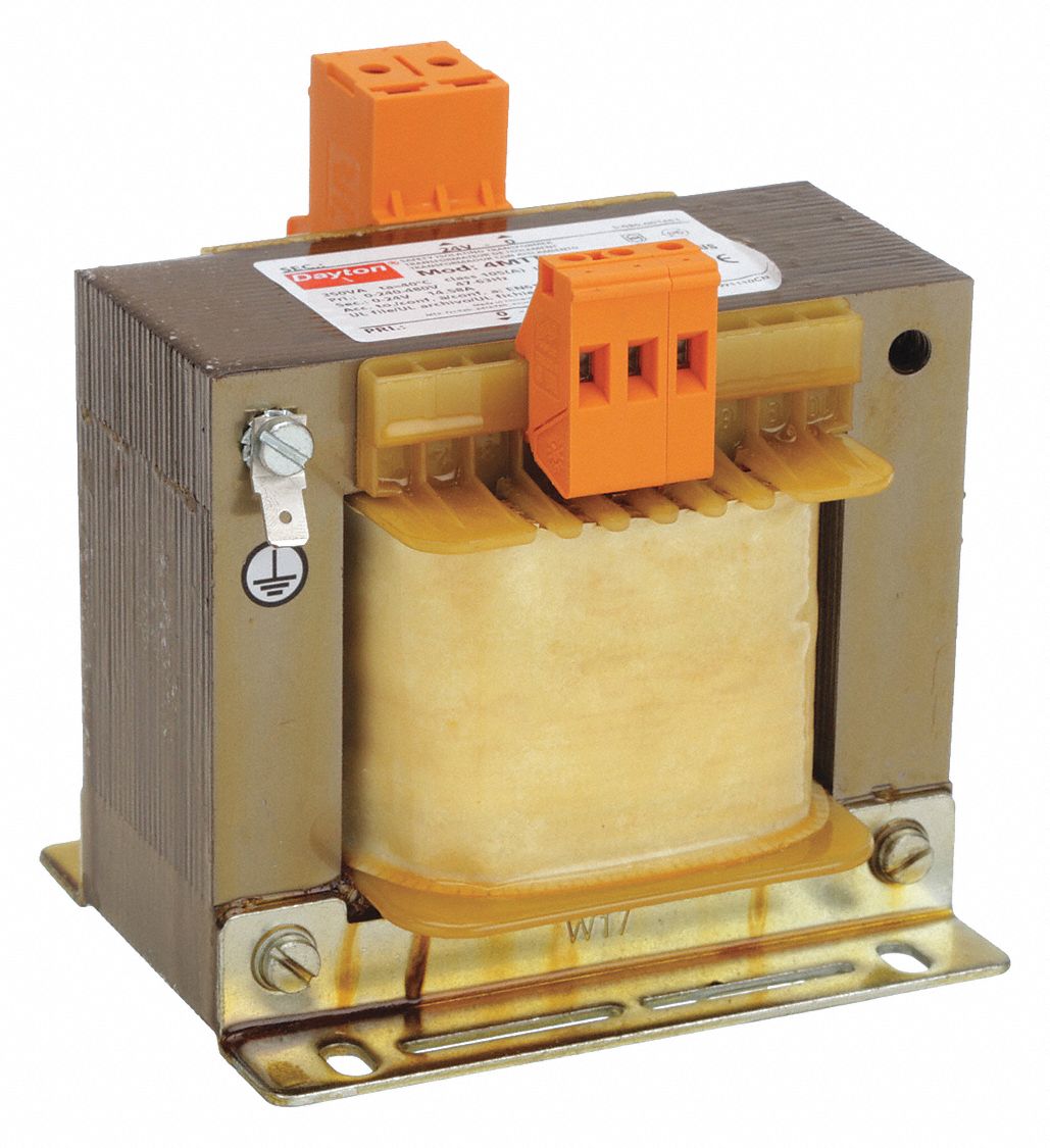 DAYTON, 240V AC/480V AC, 24V AC, Control Transformer - 4MTT5|4MTT5 ...