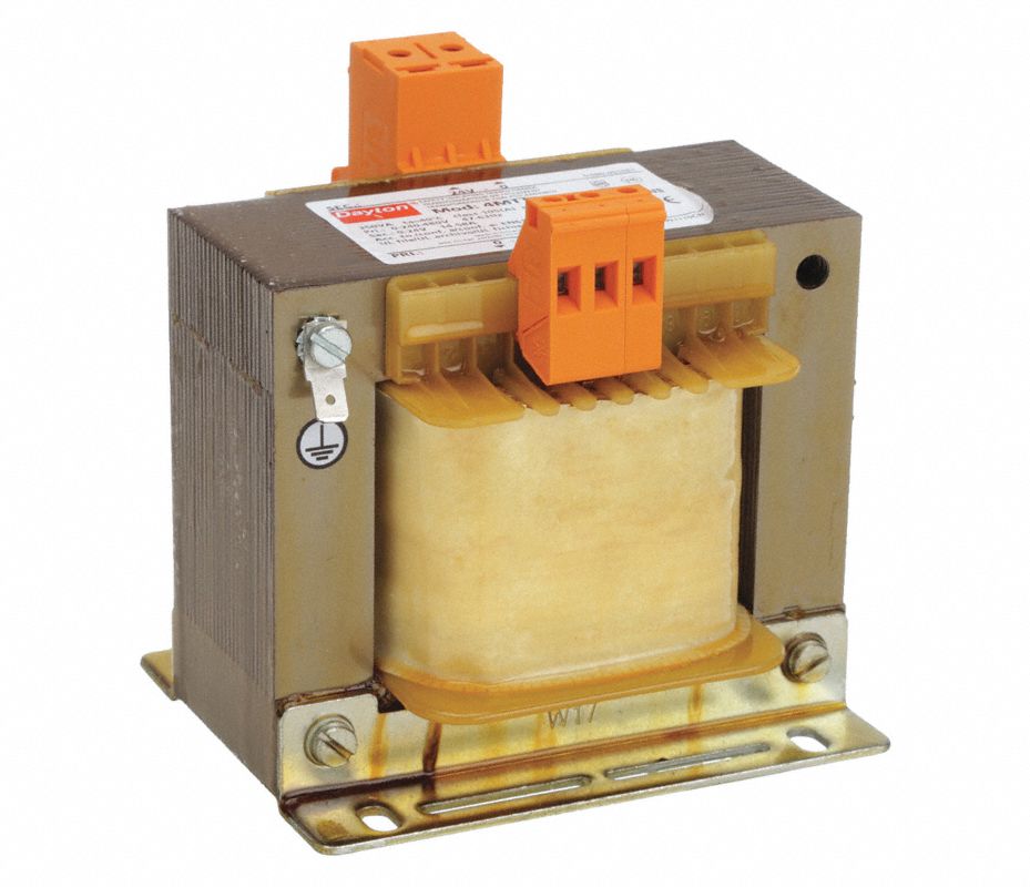DAYTON Transformador de Control , Clasificación VA 350VA , Voltaje de Entrada 240/480VCA ...