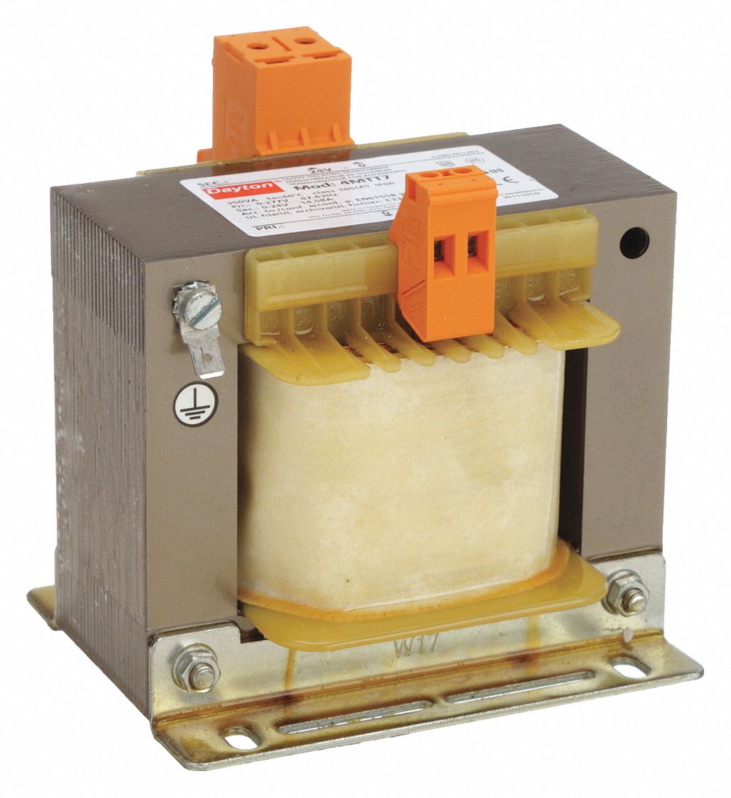 DAYTON, 277V AC, 24V AC, Control Transformer - 4MTT7|4MTT7 - Grainger