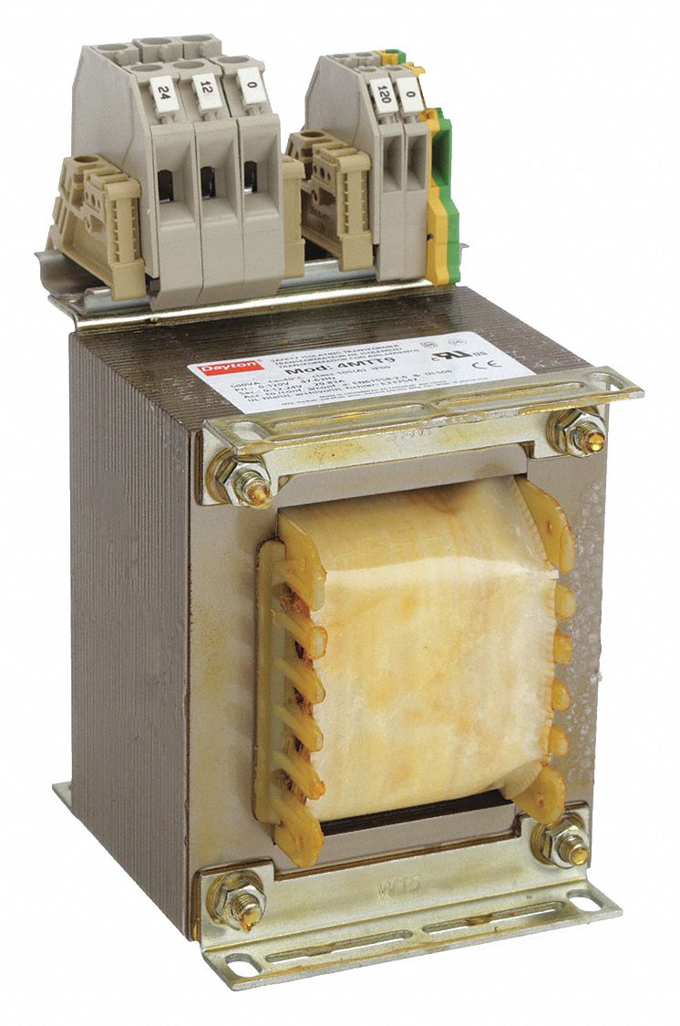 DAYTON, 120V AC, 12V AC/24V AC, Control Transformer - 4MTT9|4MTT9 ...