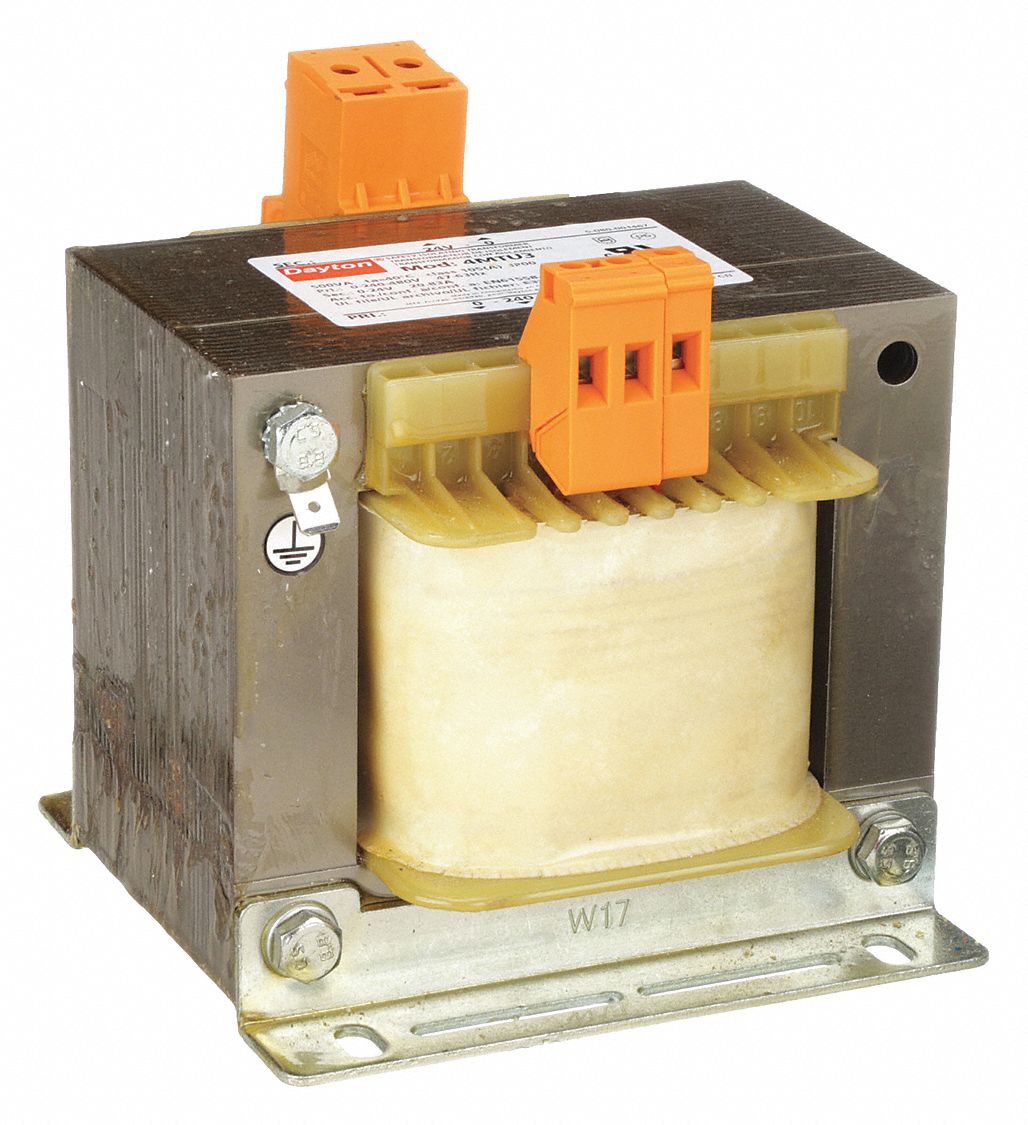 DAYTON Transformador de Control, Clasificación VA 500VA, Voltaje de Entrada 240/480VCA, Voltaje ...