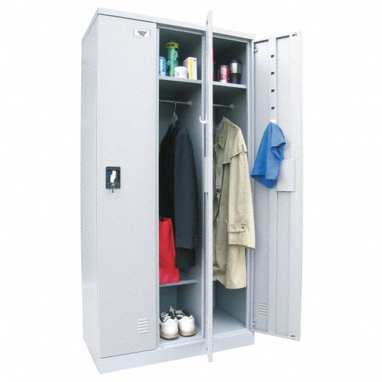 36 in x 18 in x 72 in, 10 in x 18 in x 65 1/2 in, Wardrobe Locker ...