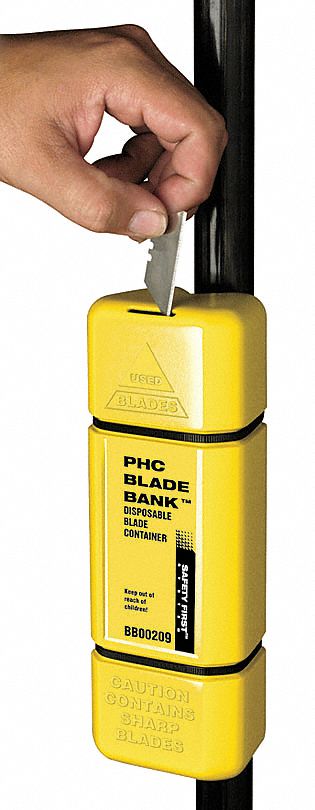 Blade Disposal Unit with Bracket, Overall Height 9 1/4 in, Overall ...