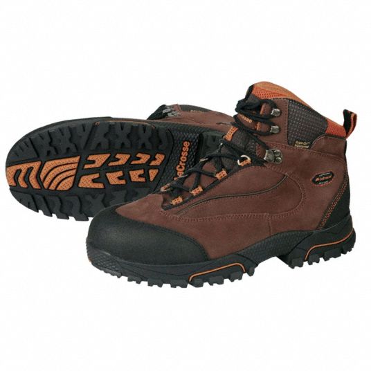 12, W, Men's, Brown, Steel Toe Type, 1 PR - Grainger