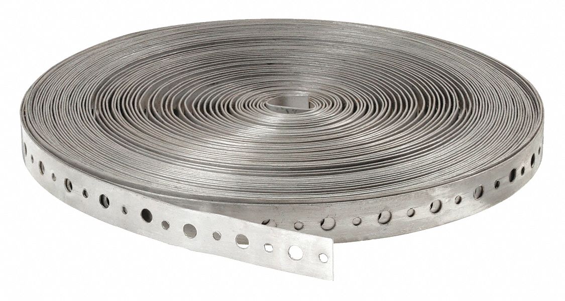 304 Stainless Steel, 20 ga, Hanging Strap - 4NCC8|20SS100 - Grainger