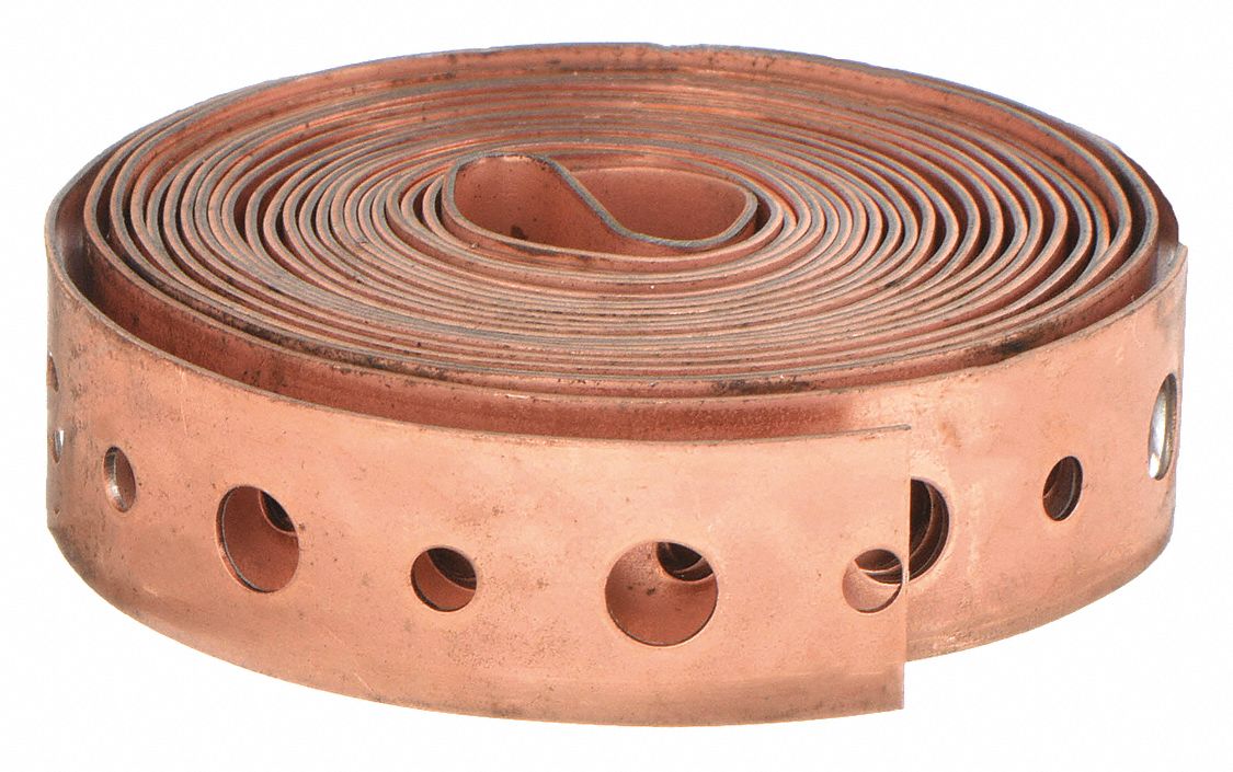Copper-Plated Steel, 24 ga, Hanging Strap - 4NCD4|ICI-24 - Grainger