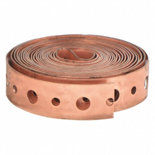 Copper-Plated Steel, 24 ga, Hanging Strap - 4NCD4|ICI-24 - Grainger
