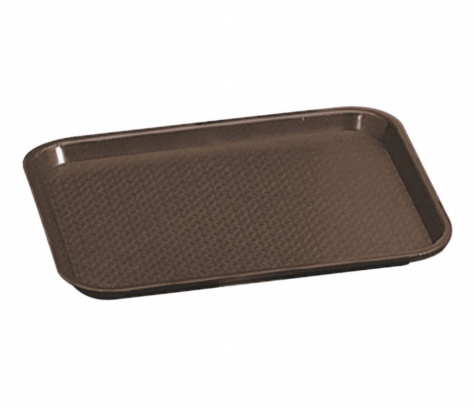 VOLLRATH Charola , Comida Rapida , L 18 pulg. , Café - Charolas para ...