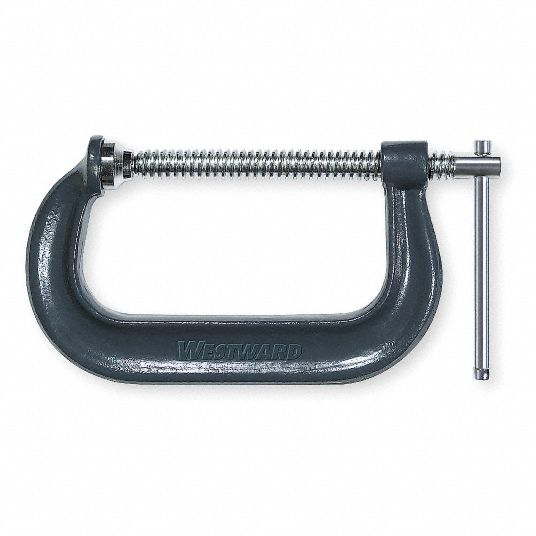 Regular Duty Forged Steel C-Clamp, 8 in Max. Opening, 5 in Throat Depth ...