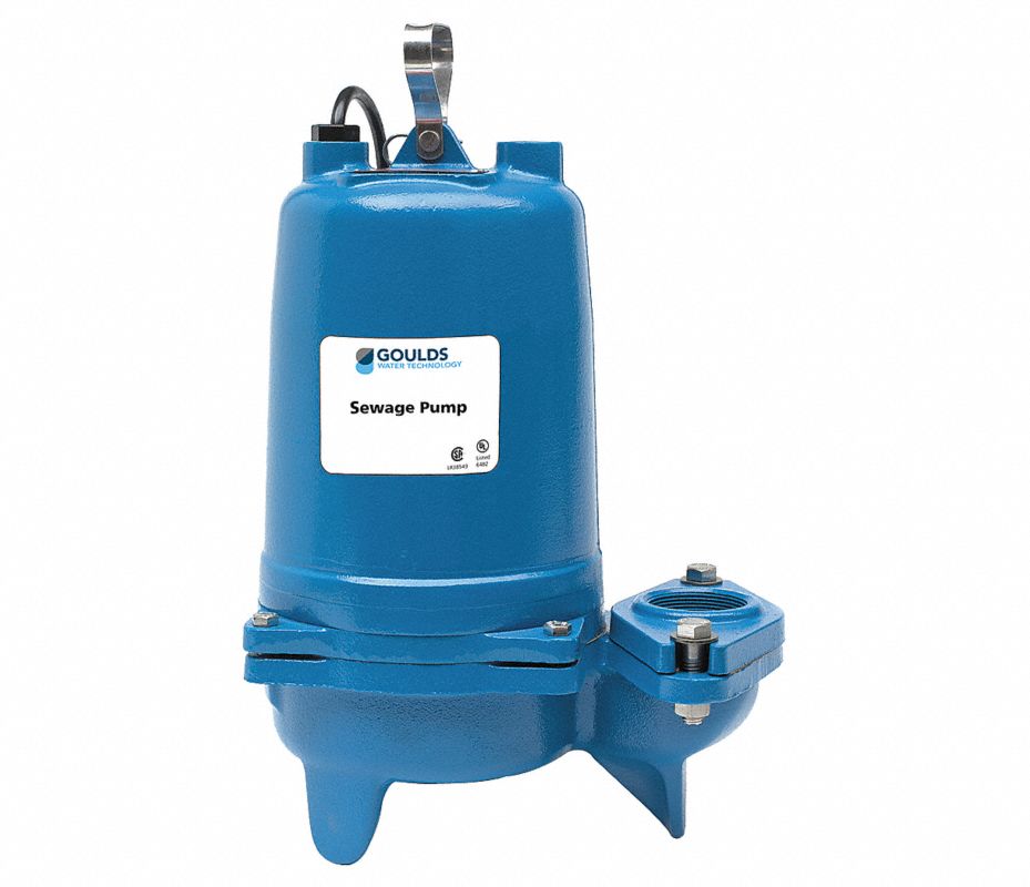 GOULDS WATER TECHNOLOGY Bomba de Aguas Residuales Sumergible, 1 HP ...