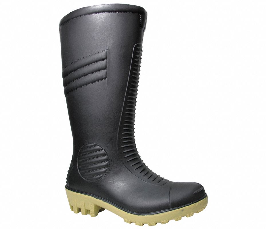 PREMIUM PRO RUBBER Botas de PVC Hombre Talla 5 Negro/Ámbar - Botas de ...