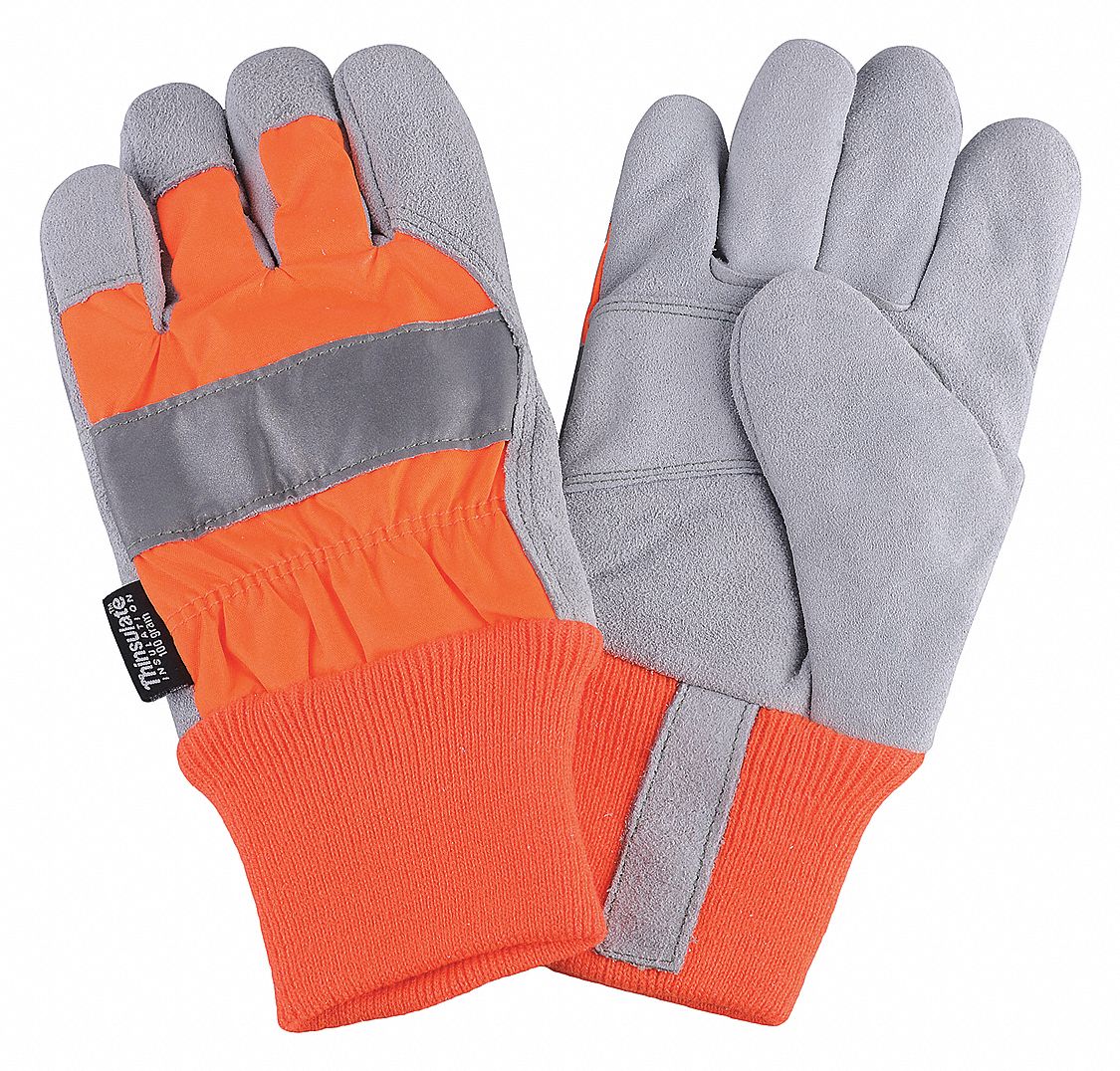 CONDOR Leather Gloves: L ( 9 ), Premium, Work Glove, Cowhide, Wing ...