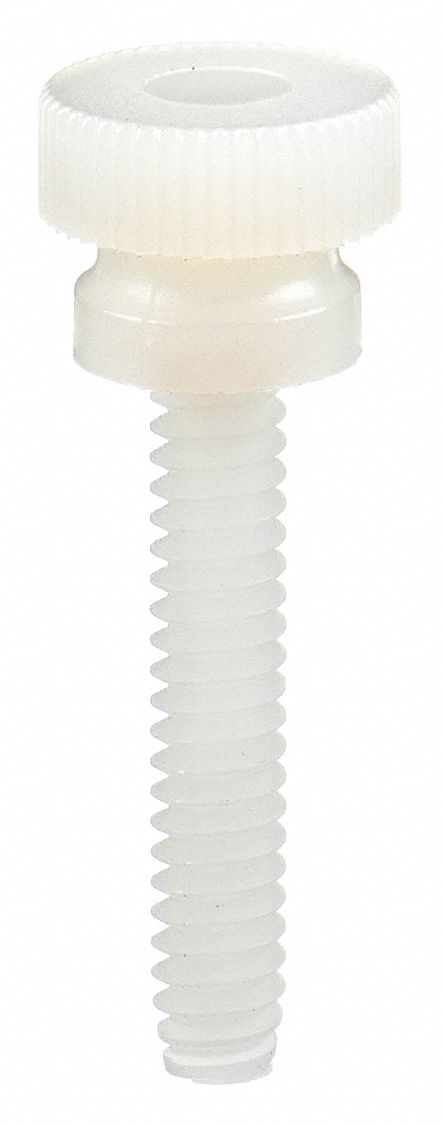 1/4"-20 Thread Size, 3/4 in Lg, Thumb Screw - 4NHT4|092520075T - Grainger