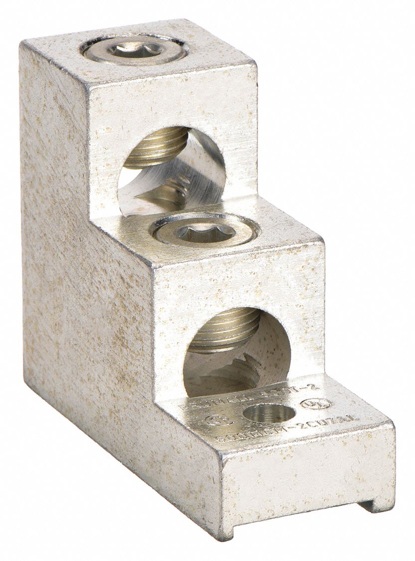 SCHNEIDER ELECTRIC, 2 Conductors, Aluminum, Mechanical Connector ...