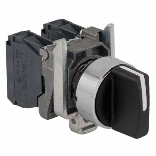 SCHNEIDER ELECTRIC, 22 mm Panel Mounting Size, 3 Positions, Selector Switch - 4NLU5|ZB4AEQ3802 ...