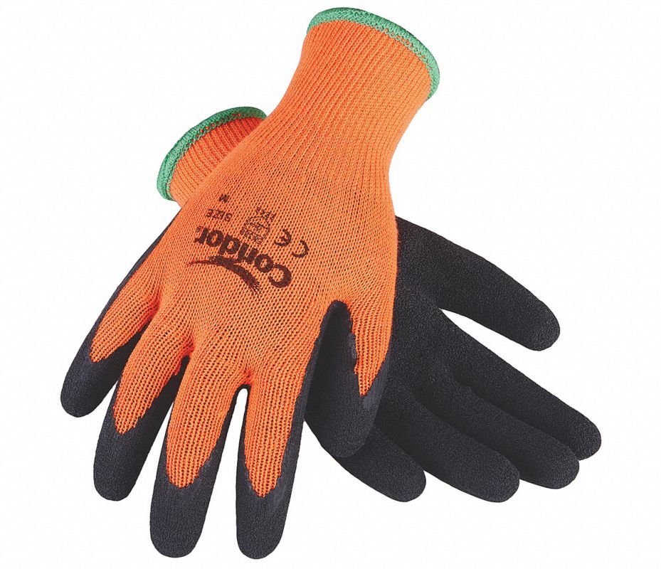 CONDOR Guante Recubierto Naranja/Gris Alta Visibilidad 2XG - Guantes y ...
