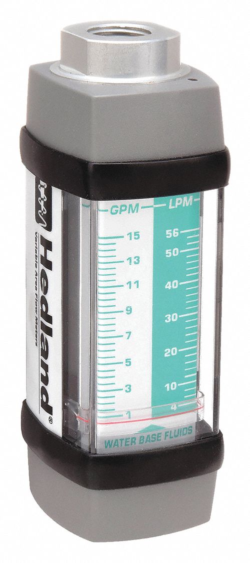 HEDLAND, Water-Based Fluid Meter, Scale, Mechanical Flowmeter - 4NMZ2 ...