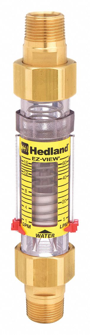 HEDLAND, Flow Meter, Scale, Mechanical Flowmeter - 4NNF7|H625-016 ...