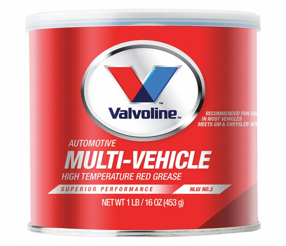 VALVOLINE Grasa Multiusos, 1 lb., Tuberia, Color Rojo - 4NPL8 | VV614 ...
